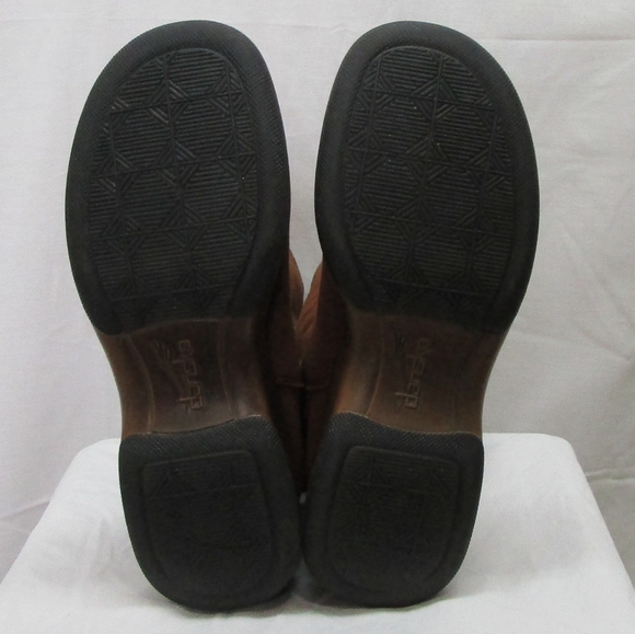 Dansko | Shoes | Dansko Brown Suede Faux Fur Aztec Accent Boot | Poshmark